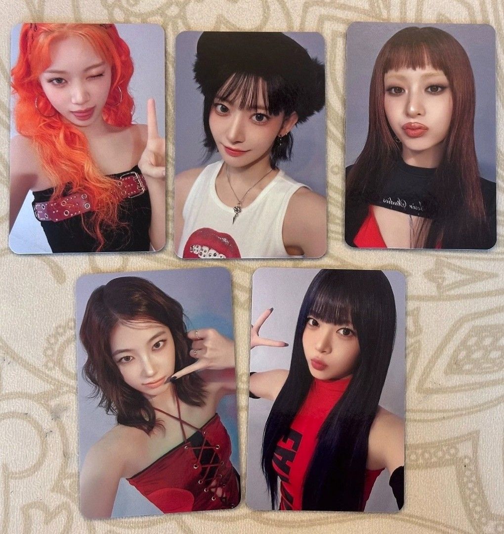 LeSserafim "SPAGHETTI" - Makestar Fansign Photocard Chaewon, Sakura, Yunjin, Kazuha, Eunchae ...