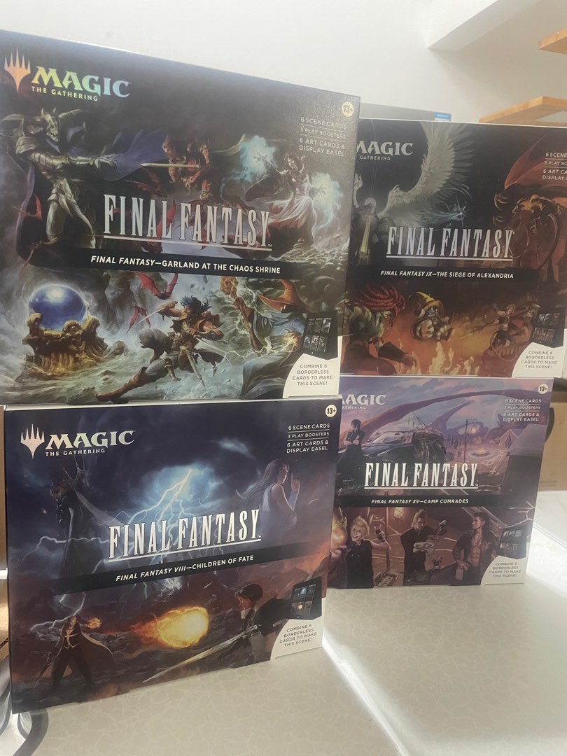 Magic: The Gathering Final Fantasy scene box 場景包 4 盒, 興趣及遊戲, 玩具 & 遊戲類 ...