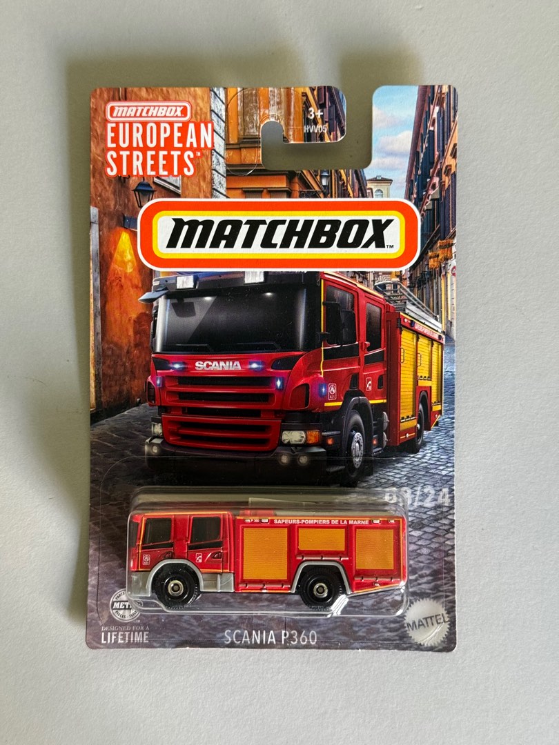 Matchbox European Streets Scania P360 Fire Truck, Hobbies & Toys, Toys ...