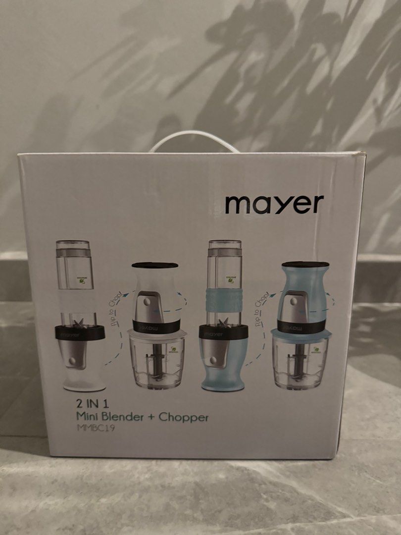 Mayer 2-in-1 Mini Blender + Chopper MMB19, TV & Home Appliances ...