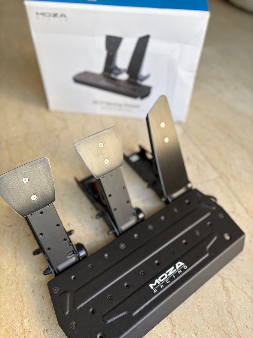 Moza Racing SR-P load cell Racing Pedals, Video Gaming, Gaming ...