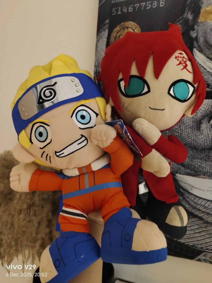 Naruto Uzumaki & Gaara Plush Toys original, Hobbies & Toys, Toys ...