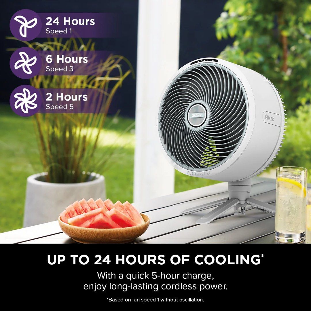 (NEW) Shark FlexBreeze Cordless & Portable Fan - FA221 | Model ...