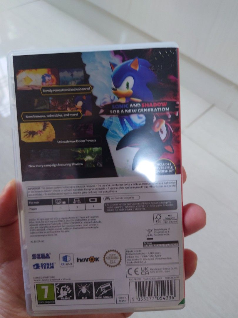Nintendo switch sonic x shadow generations day one edition trade with ...