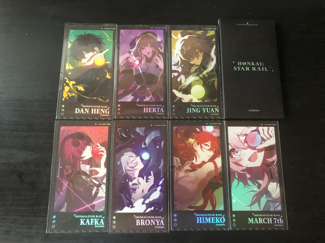 Official Honkai Star Rail hsr Countdown Series Holographic Ticket Set ...