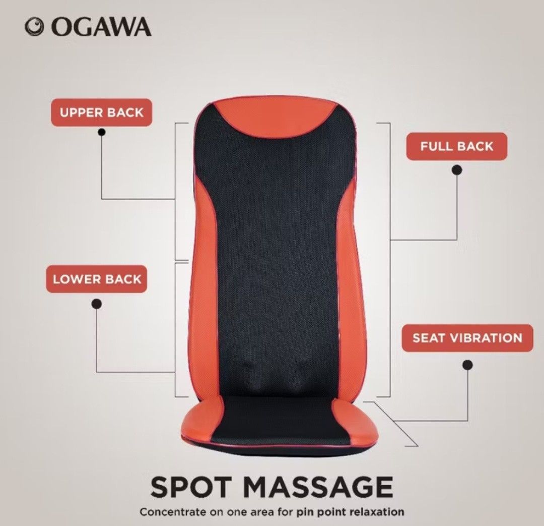 Ogawa Mobile Seat XE Duo Pro Portable Massage Cushion, Health ...