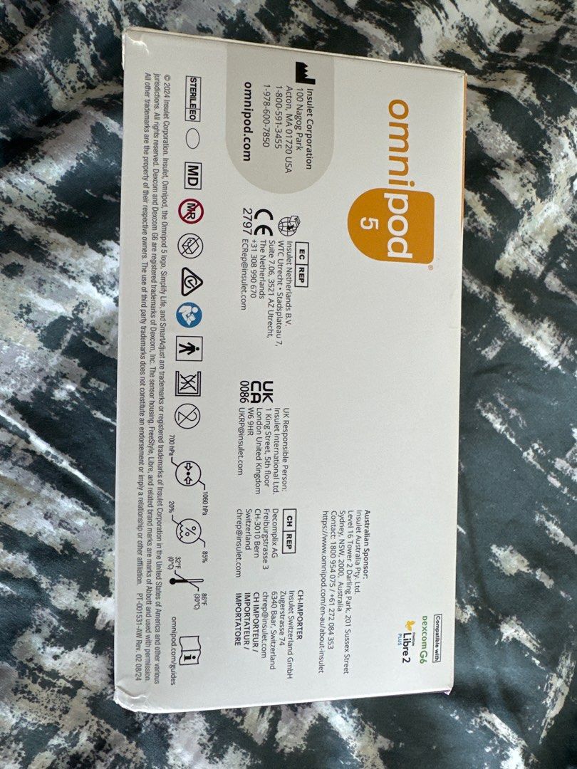 Omnipod 5 10-Pack Insulin Delivery System, Health & Nutrition, Medical ...
