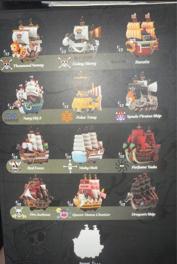 One Piece Ship Collection - 1/12 Scale, Hobbies & Toys, Toys & Games on ...