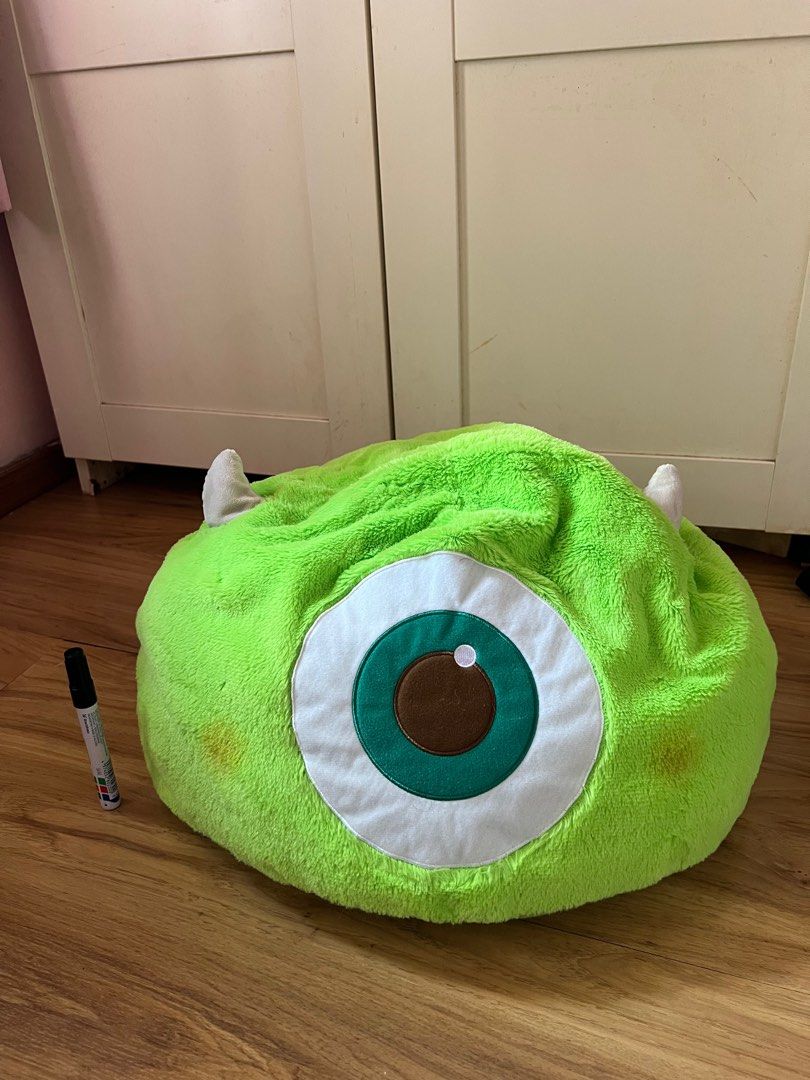 Original Mike Wazowski Plush Pillow Bean Bag, Hobbies & Toys, Toys ...