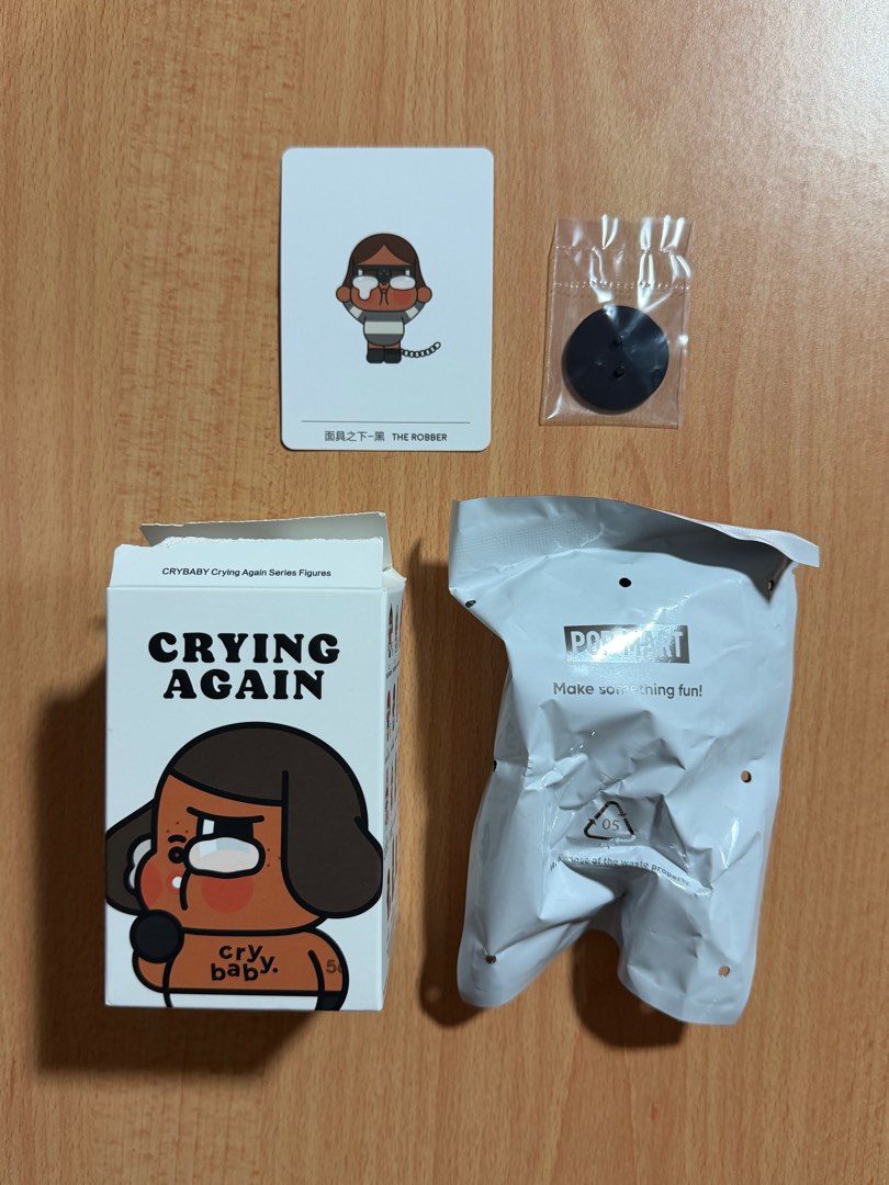 Pop Mart Crybaby Crying Again (The Robber), Hobbies & Toys, Toys ...