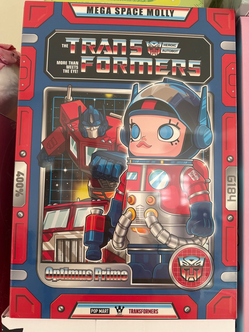 Pop Mart Mega Space Molly Transformers Optimus Prime, Hobbies & Toys ...