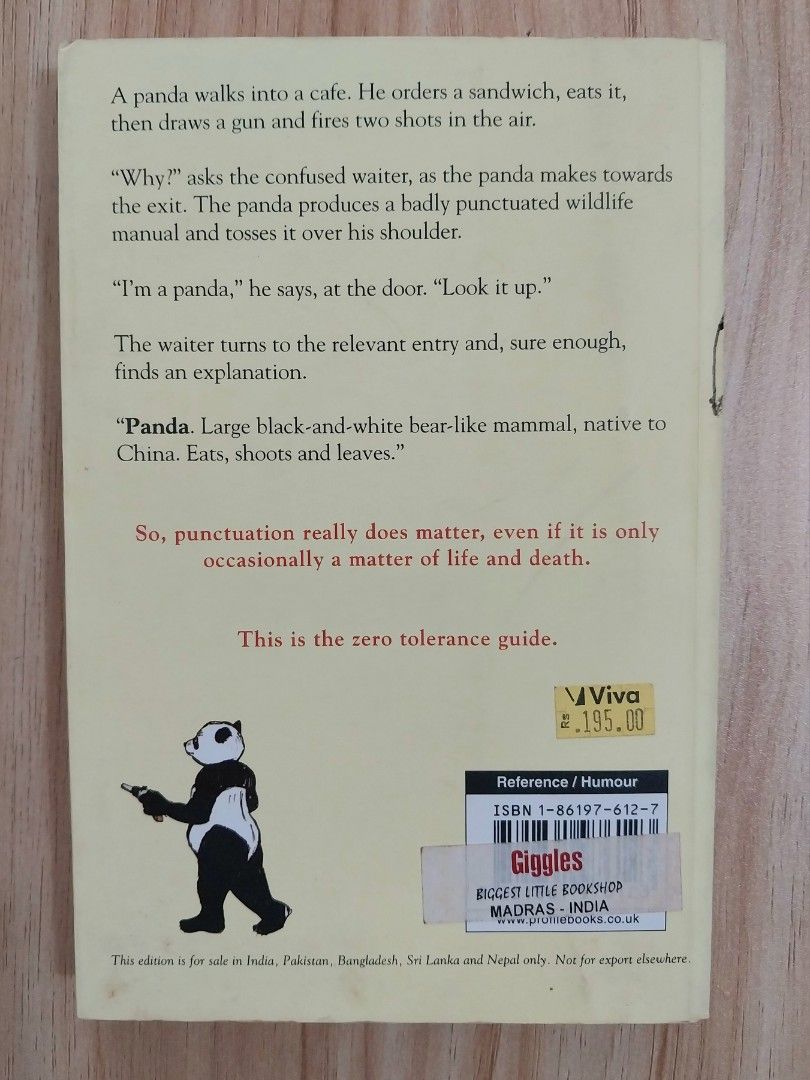 (SL) Eats, Shoots & Leaves: The Zero Tolerance Approach to Punctuation ...