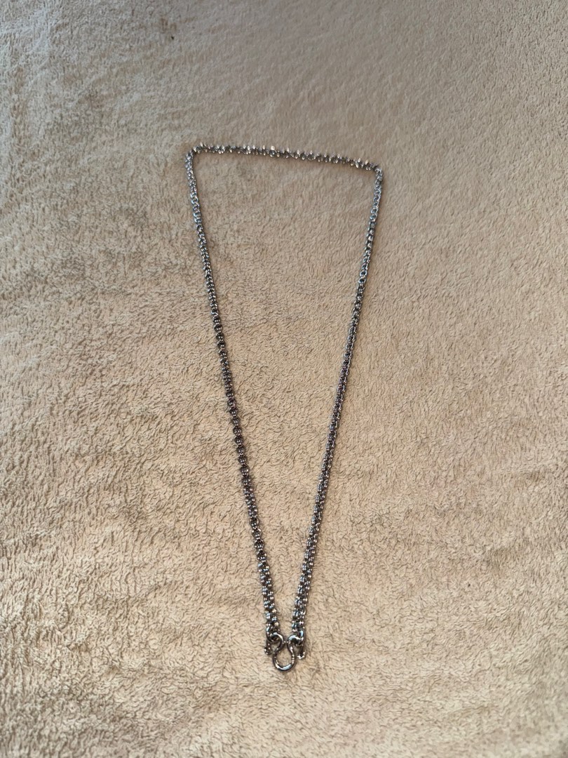 Thai amulet stainless steel chain necklace double hook 2hooks for ...