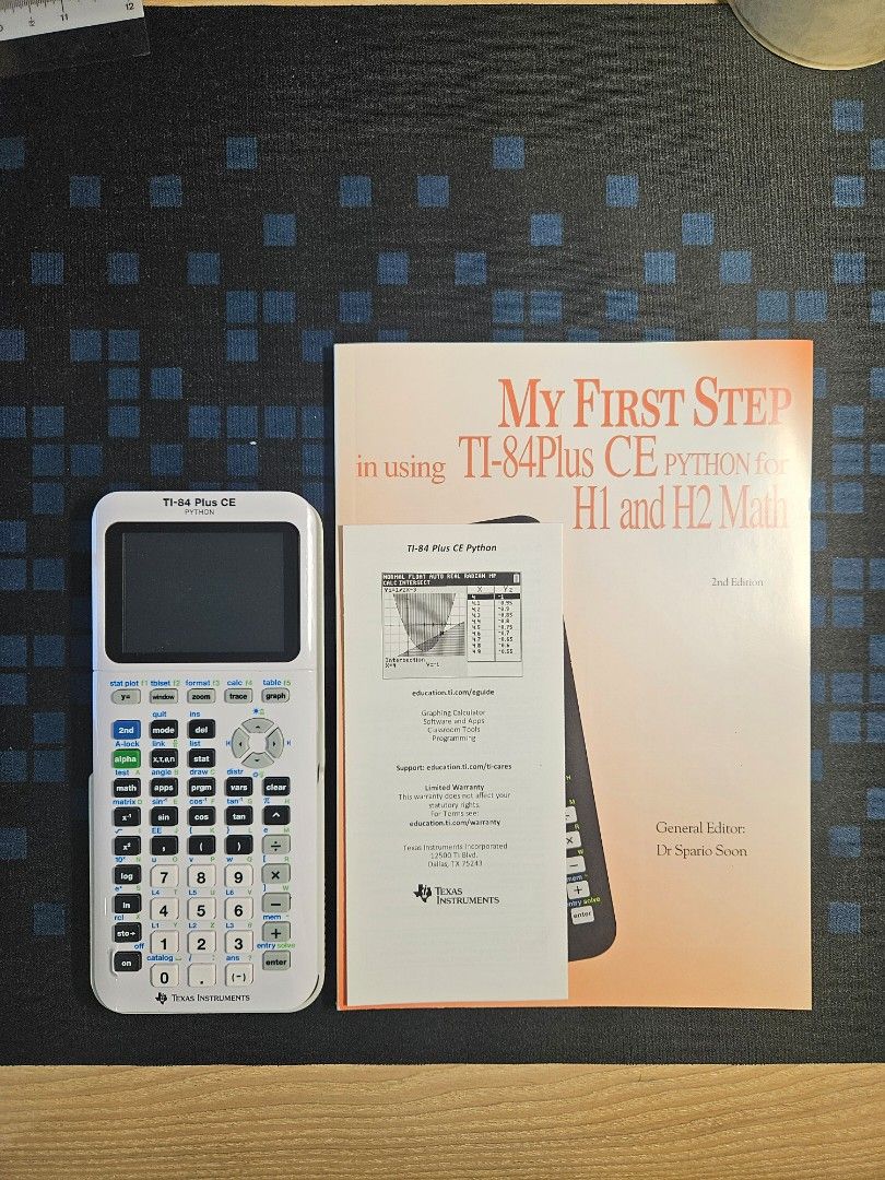 TI-84 Plus CE Python Graphing Calculator + Guide book, Hobbies & Toys ...