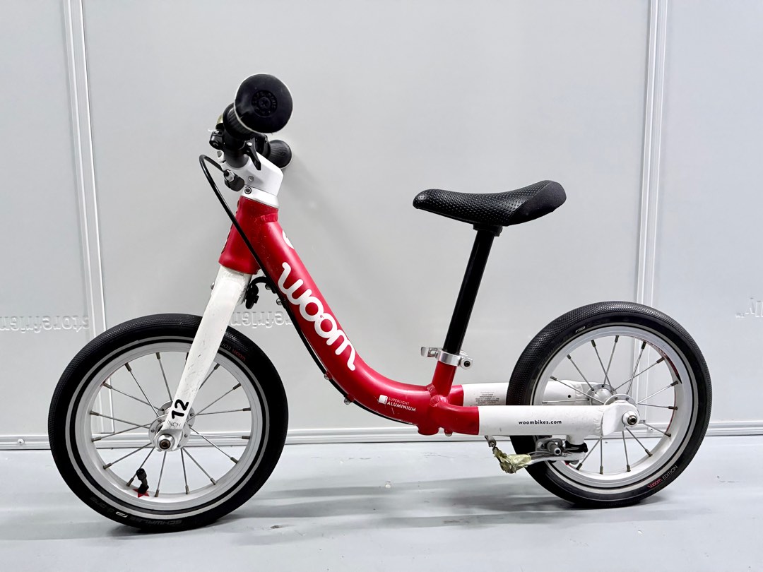 Woom Balance Bike - Red, Sports Equipment, Bicycles & Parts, Bicycles ...