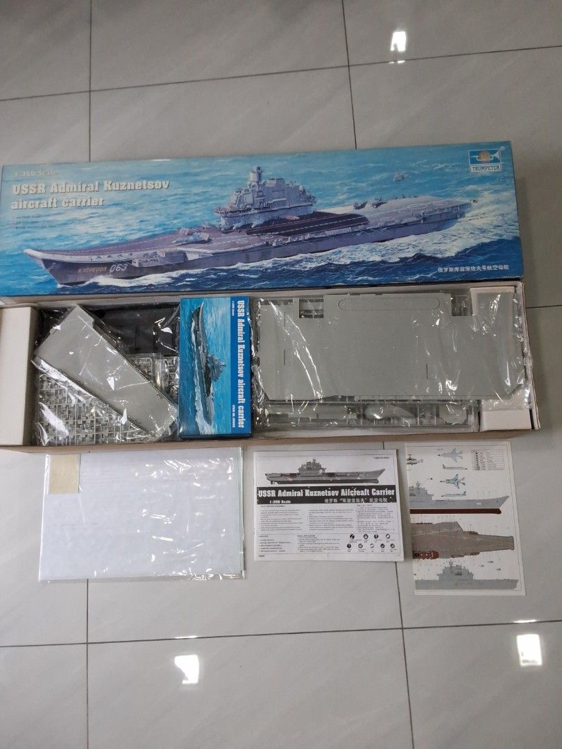 1/350 Trumpeter USS Admiral Kuznetsov Aircraft Carrier Model Kit ...