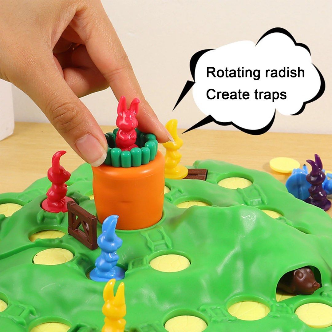 3602) Defend The Carrot Board Game | Rabbit Trap Puzzle Strategy Toy ...
