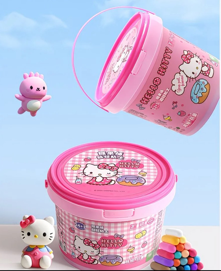 3679) Sanrio Hello Kitty Ultra-Light Clay Set (24 Colors) | Non-Toxic ...