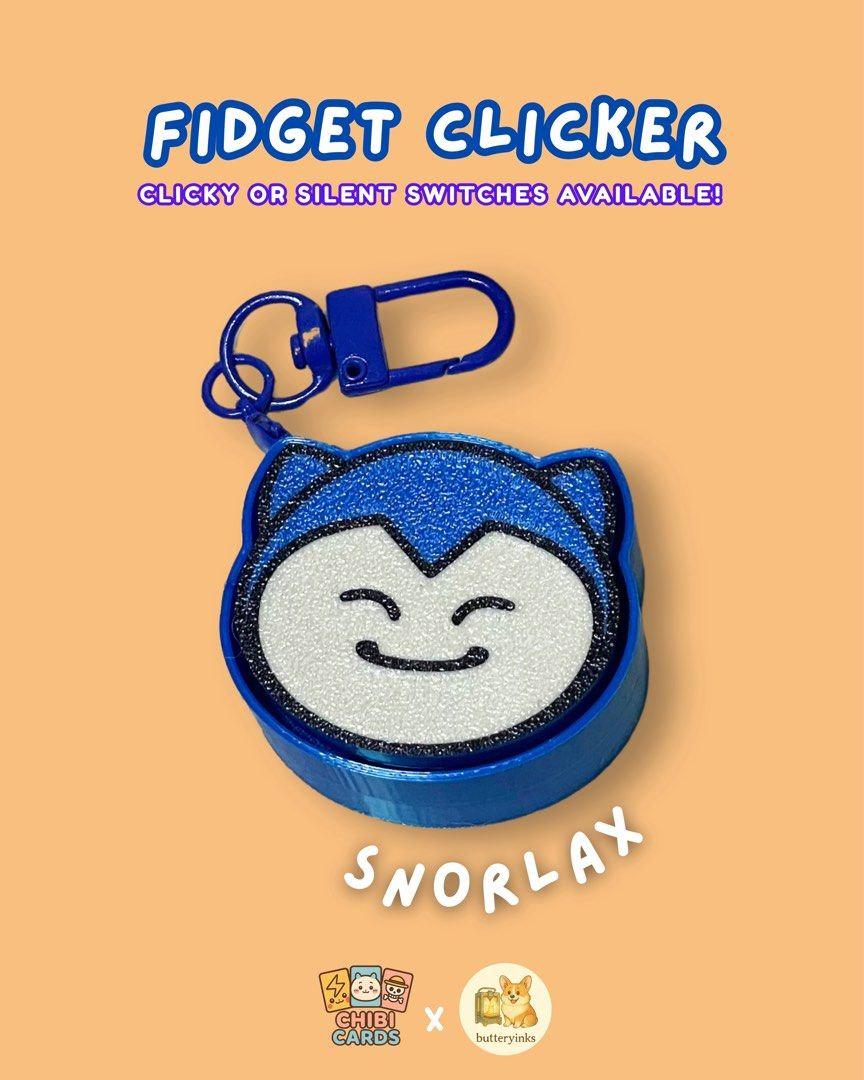 [PREORDER] 3D Printed Pokemon Fidget Clickers, Hobbies & Toys, Toys ...