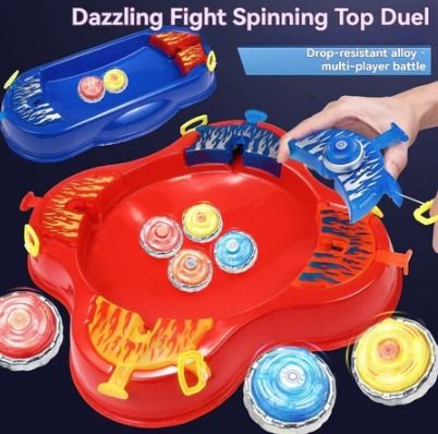 4PCS Beyblade Burst Toys Set With Launcher Stadium Metal Fight Kid's ...