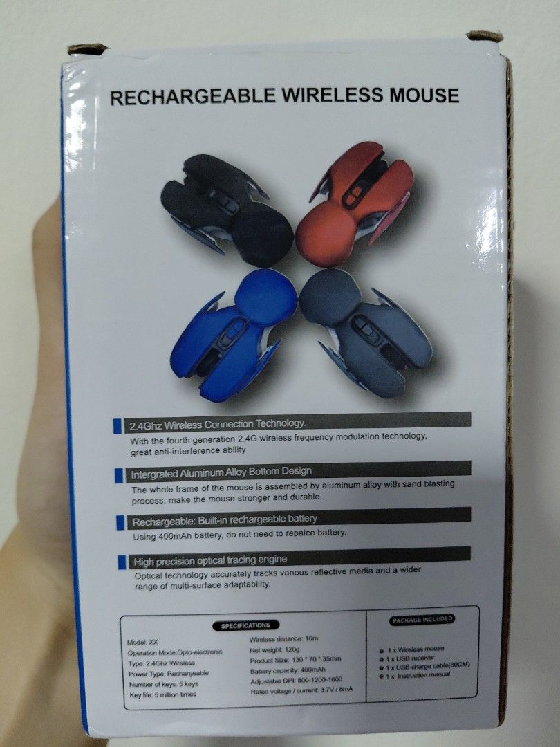 Ado 2.4G Wireless Ergonomic Office Mouse, Computers & Tech, Parts ...