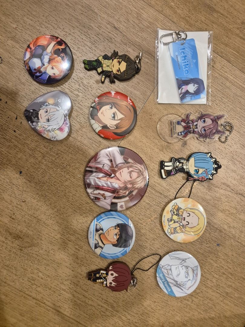 Anime Keychains And Pins - Assorted, Hobbies & Toys, Toys & Games on ...