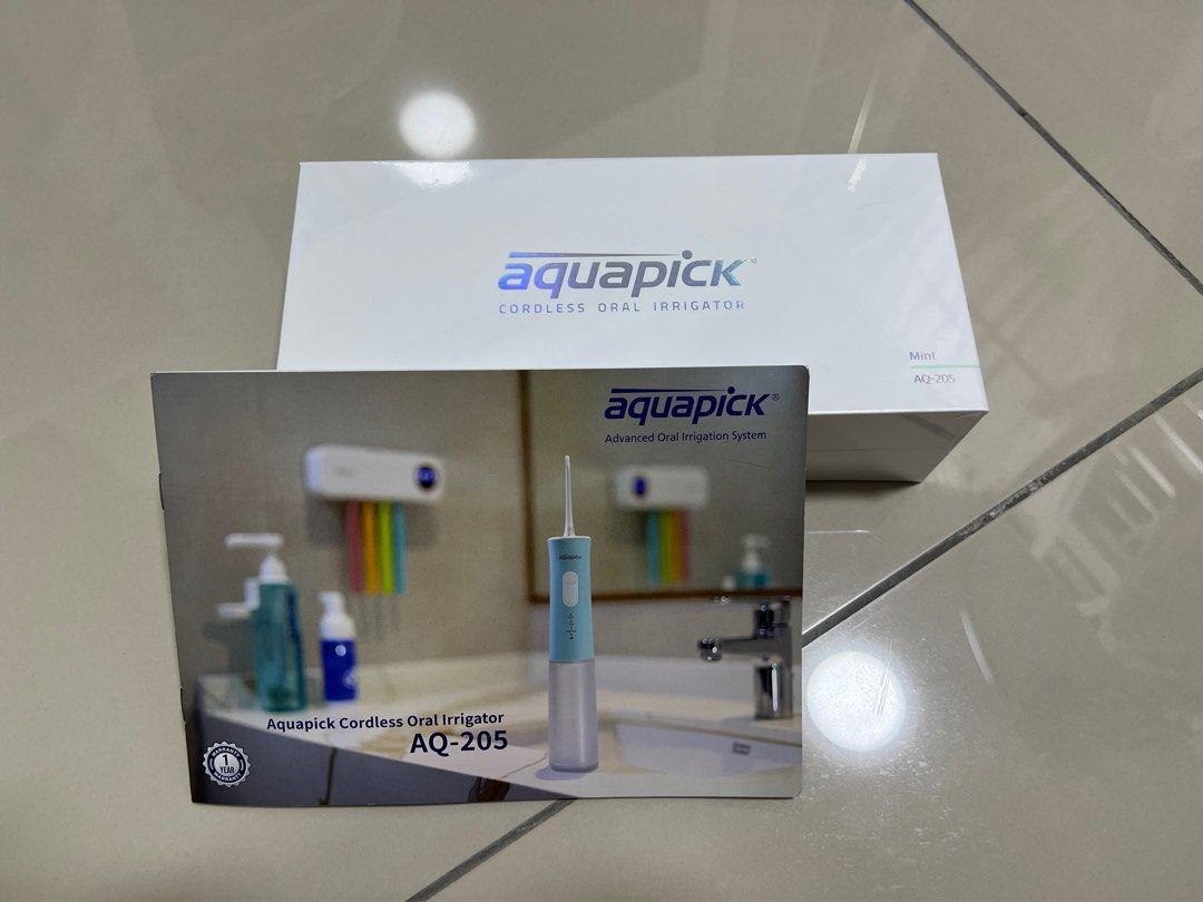 Aquapick AQ205 Mint Cordless Water Flosser Portable Oral Irrigator ...