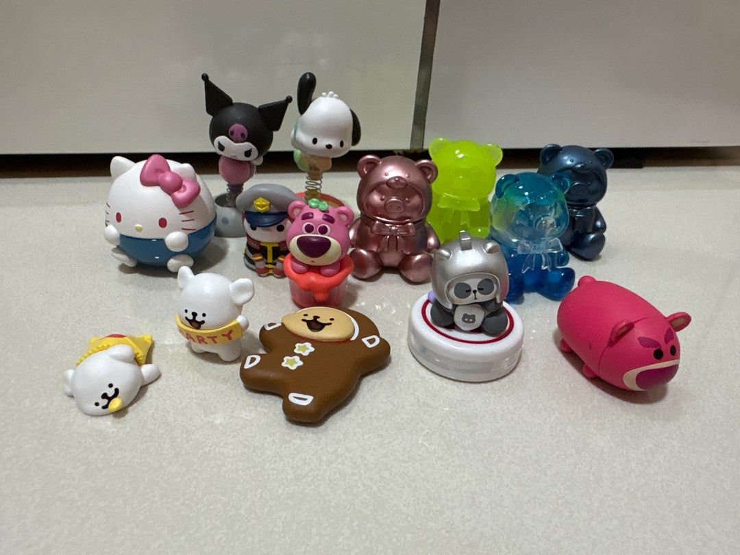 Assorted Collectible Mini Beans Figurines - sanrio lulu pig lotso mr pa ...