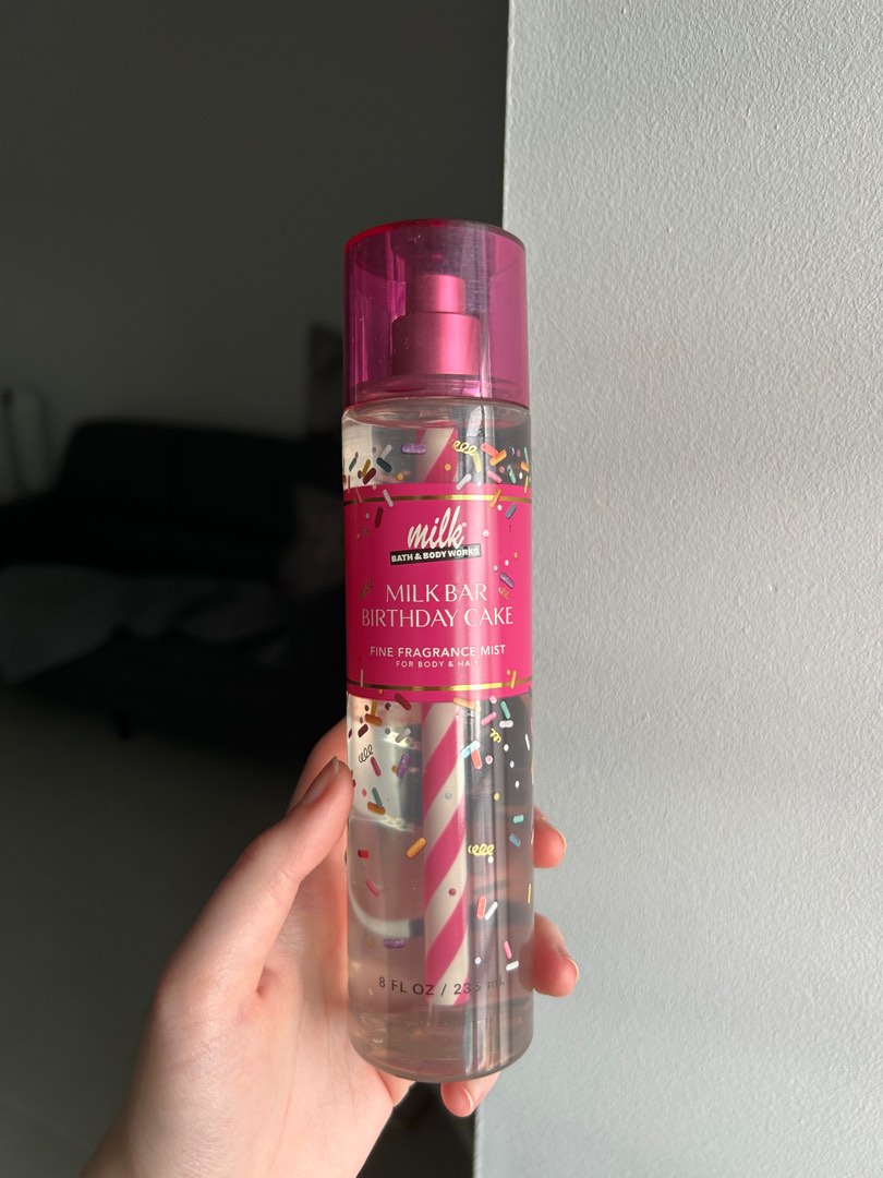 Bath & Body Works Milk Bar Birthday Cake Fine Fragrance Body Mist ...