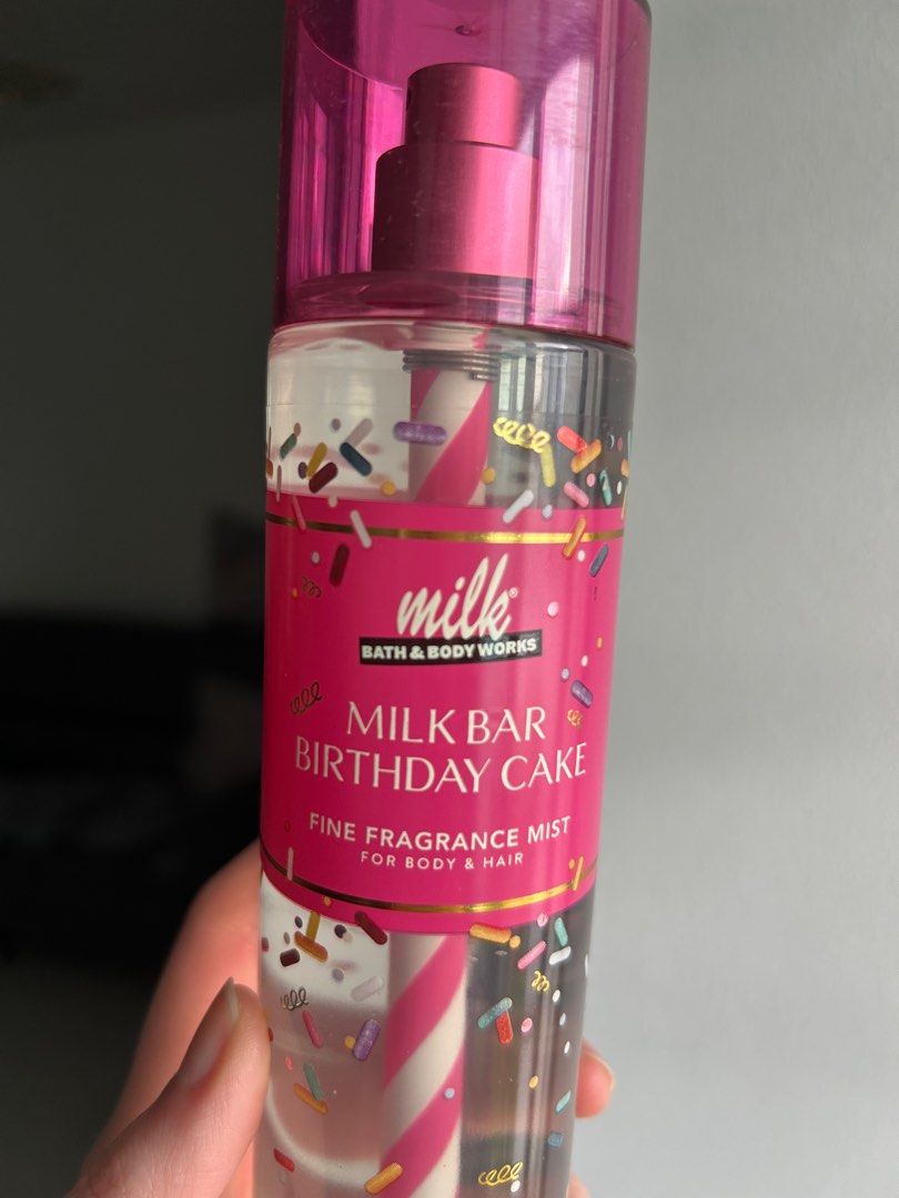 Bath & Body Works Milk Bar Birthday Cake Fine Fragrance Body Mist ...