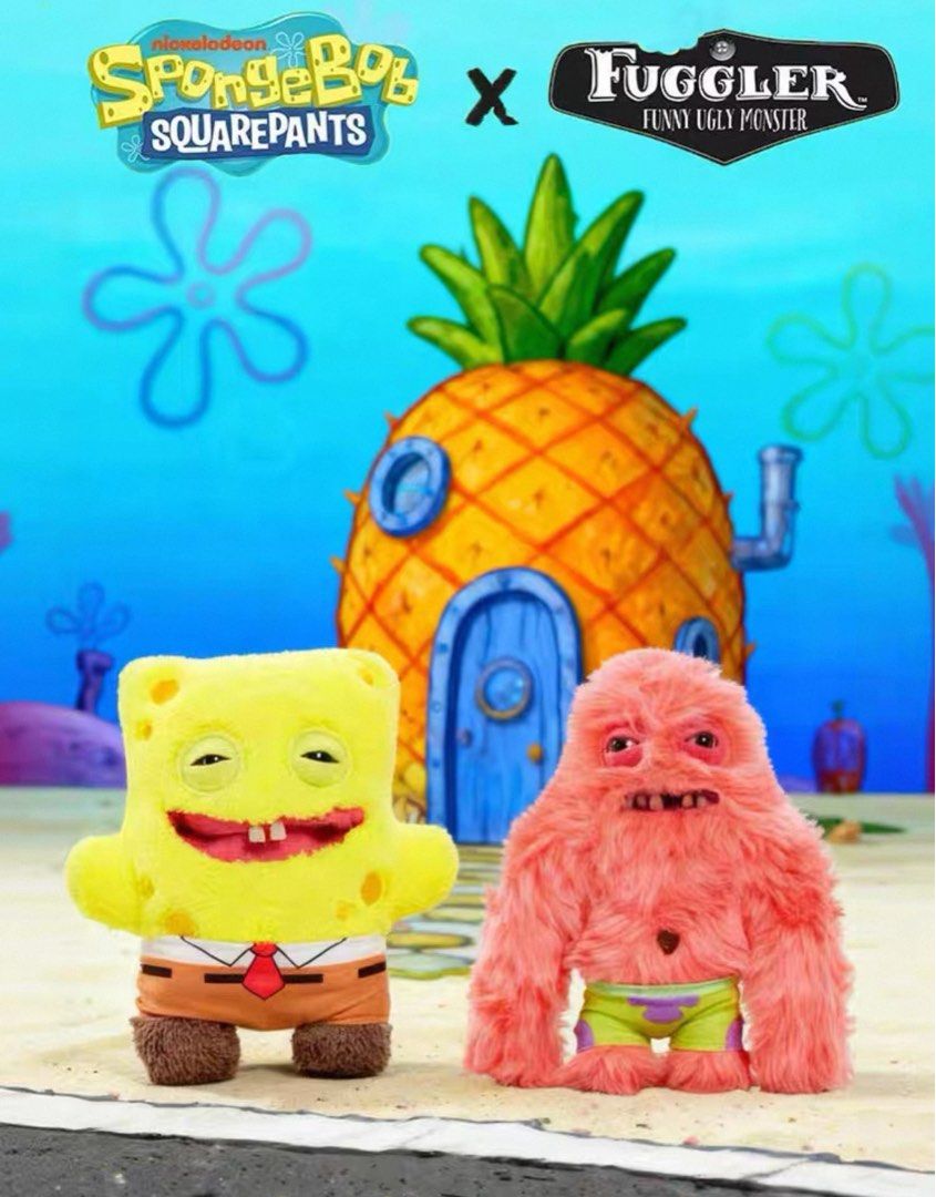 CHEAPEST!! SpongeBob SquarePants x Fugglers Plush Toy patrick star ...