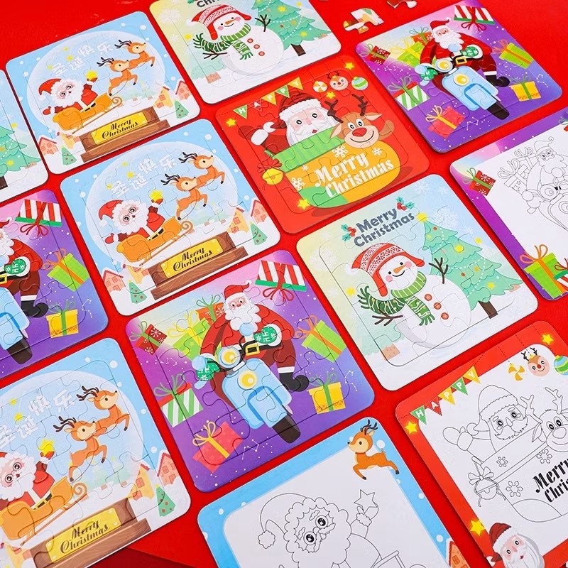 2 for $1 Christmas puzzle, Hobbies & Toys, Toys & Games on Carousell