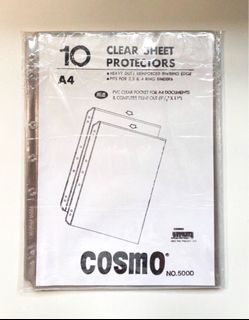 ALFAX A4 Sheet Protector - 11-Hole Pocket, Hobbies & Toys, Stationery ...
