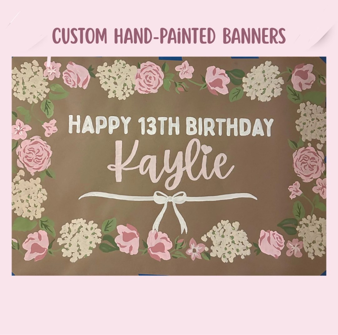 Custom Hand-Painted Banners for Any Event, Hobbies & Toys, Occasions ...
