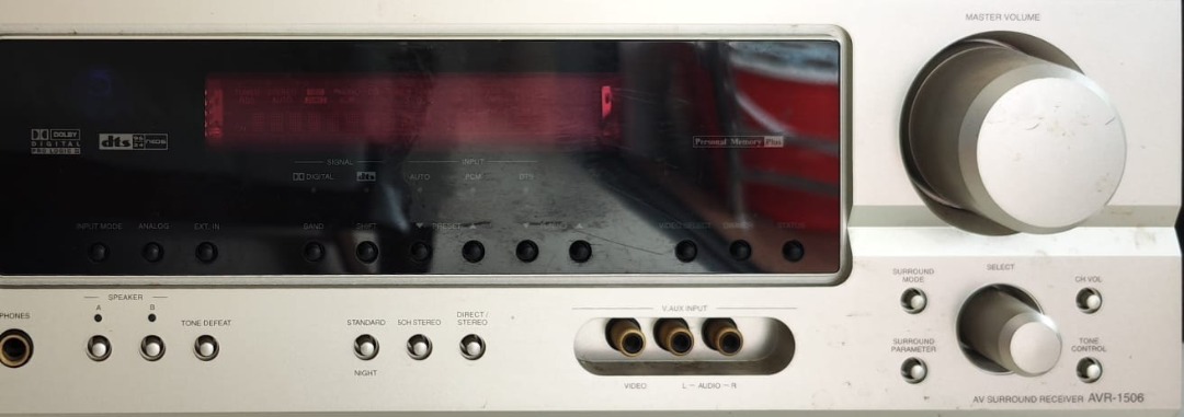 Denon AVR-1506 AV Surround Receiver with 5 loudspeakers, Audio ...
