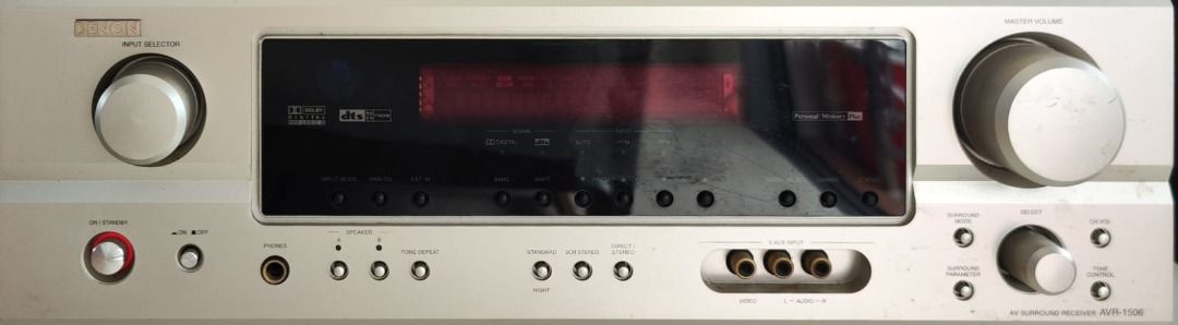 Denon AVR-1506 AV Surround Receiver with 5 loudspeakers, Audio ...
