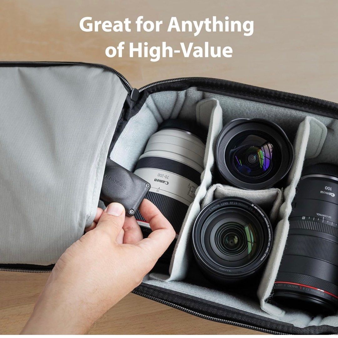 Elevation Lab AirTag Compact 5 Year Battery Case AAA 5X Longer Vs CR2032 TimeCapsule Waterproof ...