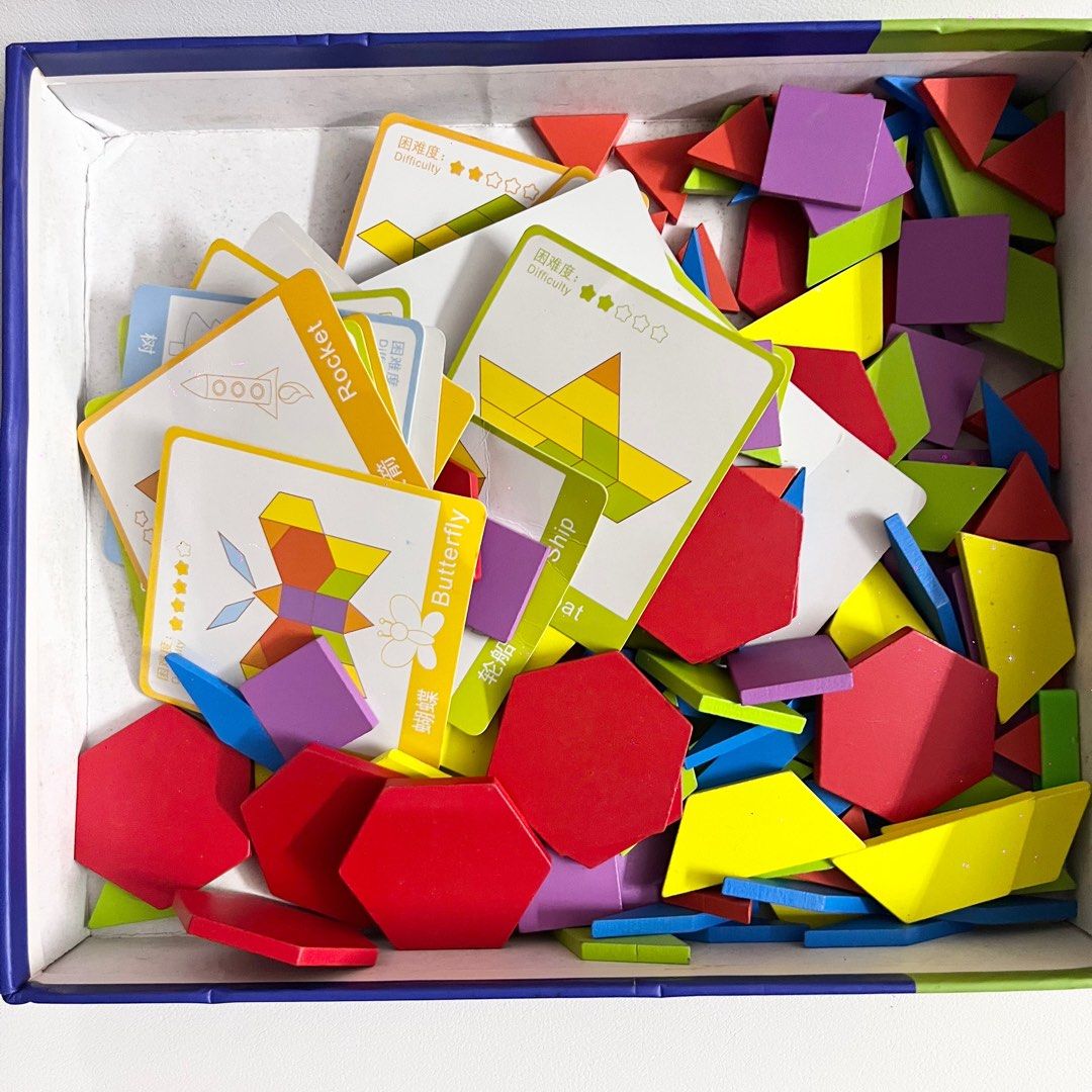 Geometry Puzzle for Children, Hobbies & Toys, Toys & Games on Carousell