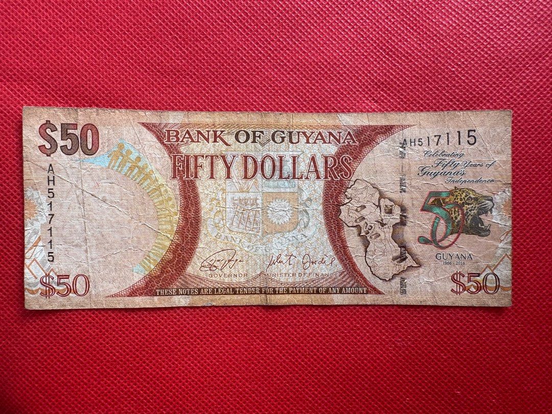 Guyana 50 Dollars 1916 VF Banknote, Hobbies & Toys, Collectibles ...