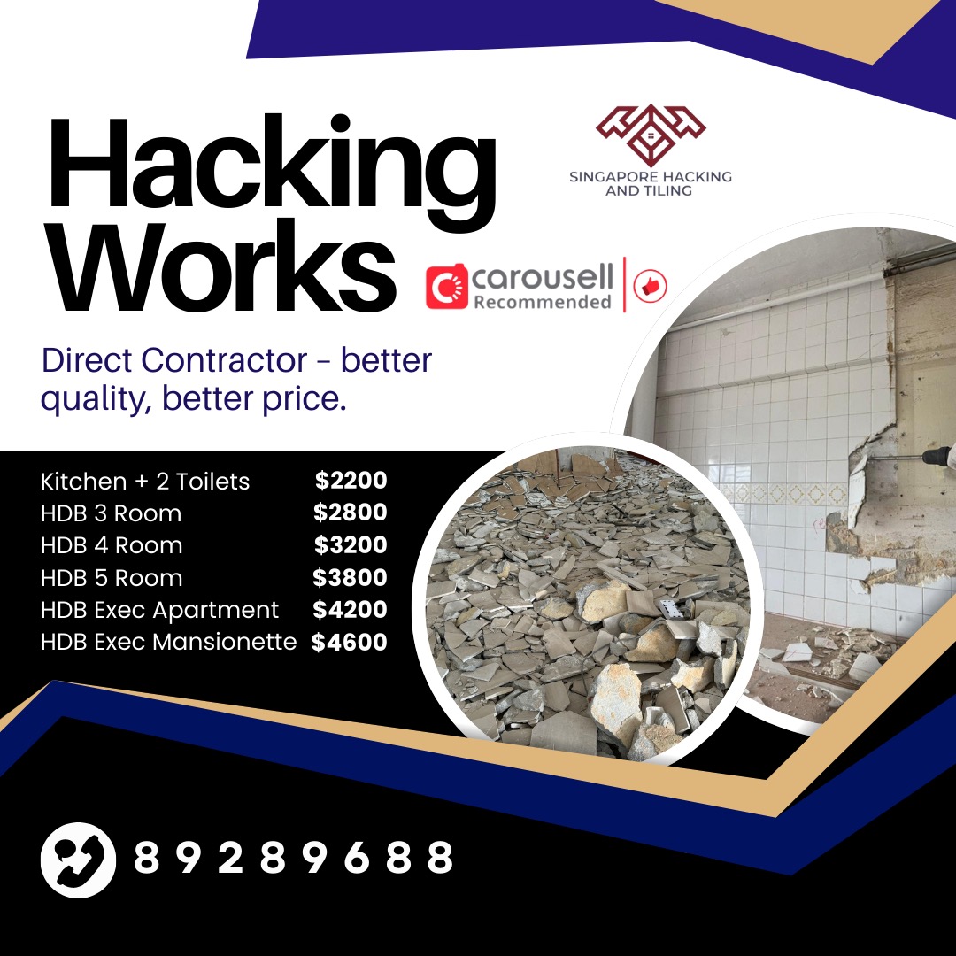 Hacking Services/Reinstatement/BTO/Condo/HDB/Landed/Renovation/Tiling ...
