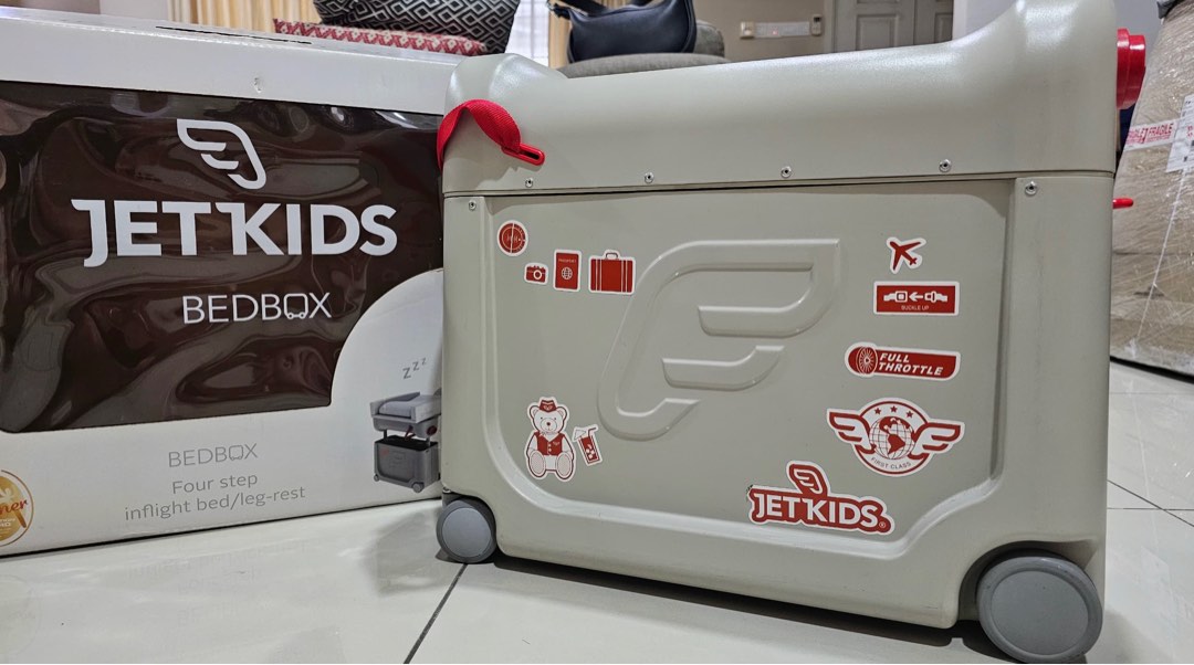 JetKids BedBox - Four Step Inflight Bed/Leg-Rest, Babies & Kids, Going ...