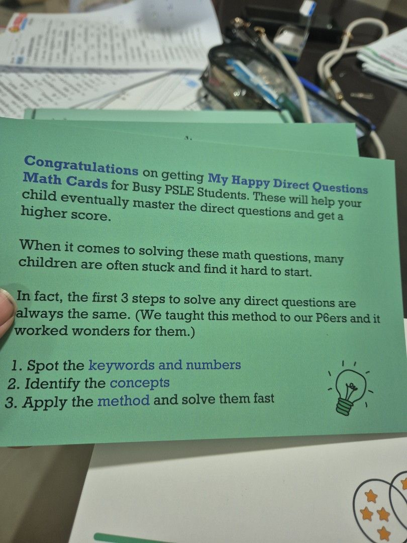 Learning out of box LOB 100 My Happy Direct Questions Math Cards for ...