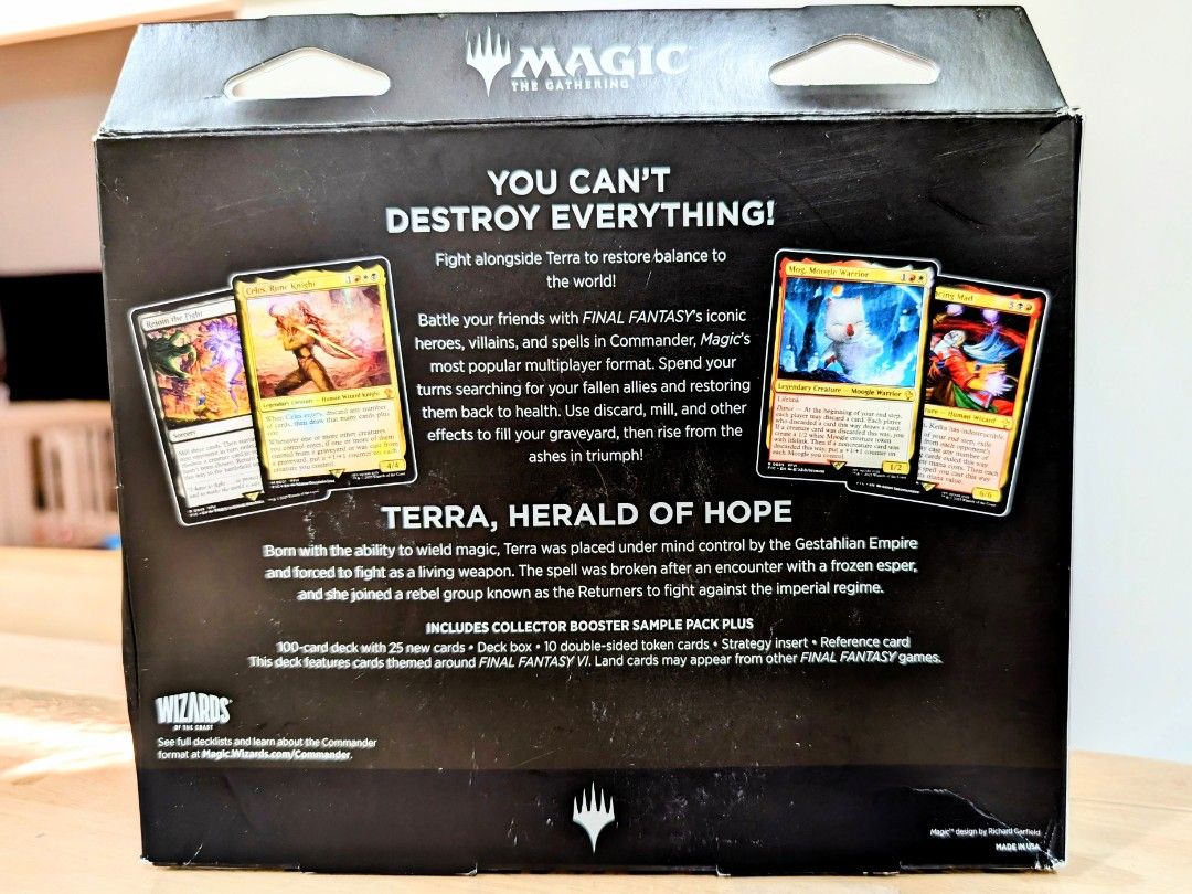 MTG Final Fantasy VI Revival Trance Commander Deck, Hobbies & Toys ...