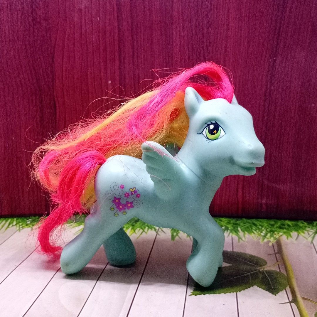 Figure My Little Pony G3 Vintage 2005 Rainbow Dash Pegasus Blue Hasbro ...