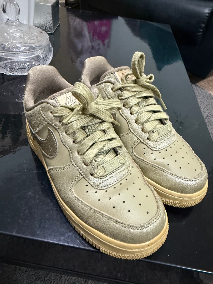 Nike Air Force 1- Olive Green, Men's Fashion, Footwear, Sneakers on ...
