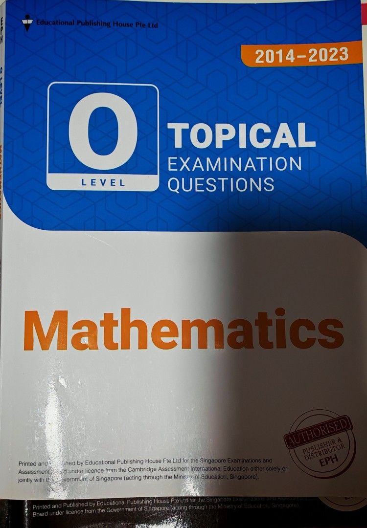 O Level Topical Examination Questions Mathematics 2014-2023, Hobbies ...