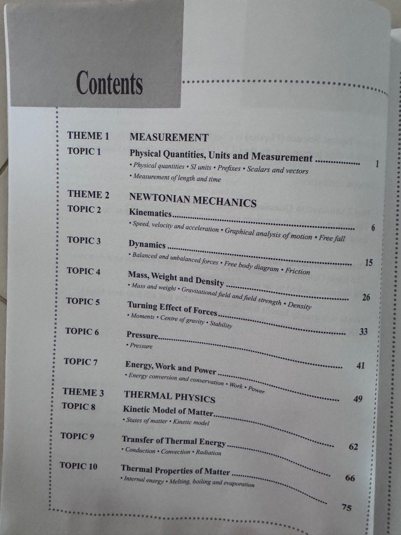 O Level Topical Science Physics Textbook (2012-2021), Hobbies & Toys ...
