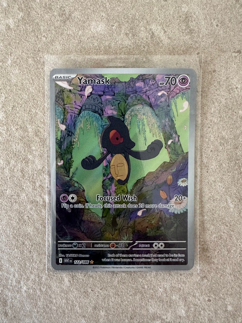 Pokemon card Yamask IR #122, Hobbies & Toys, Art & Prints on Carousell