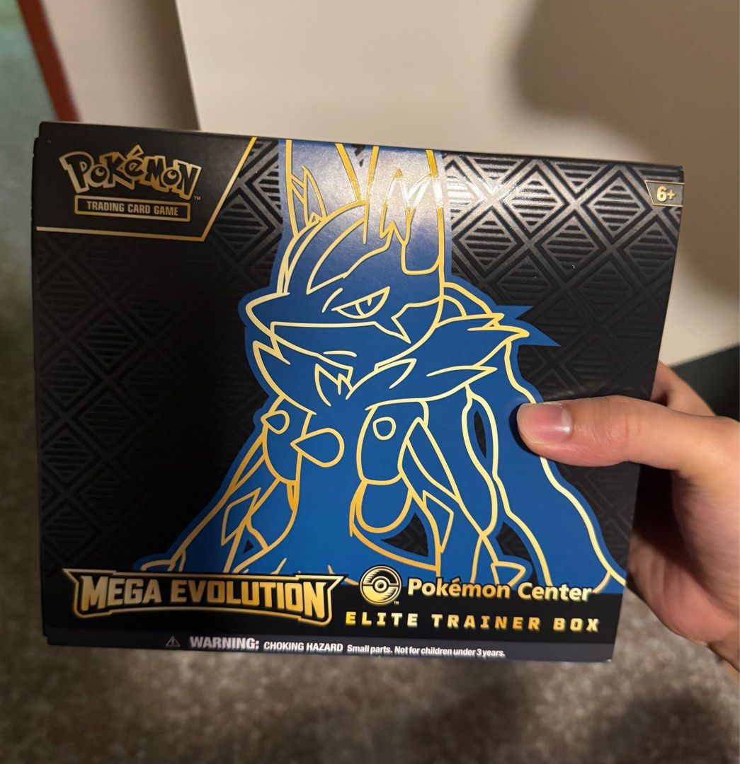 Pokemon Mega Evolution etb pokemon center lucario, Hobbies & Toys, Toys ...
