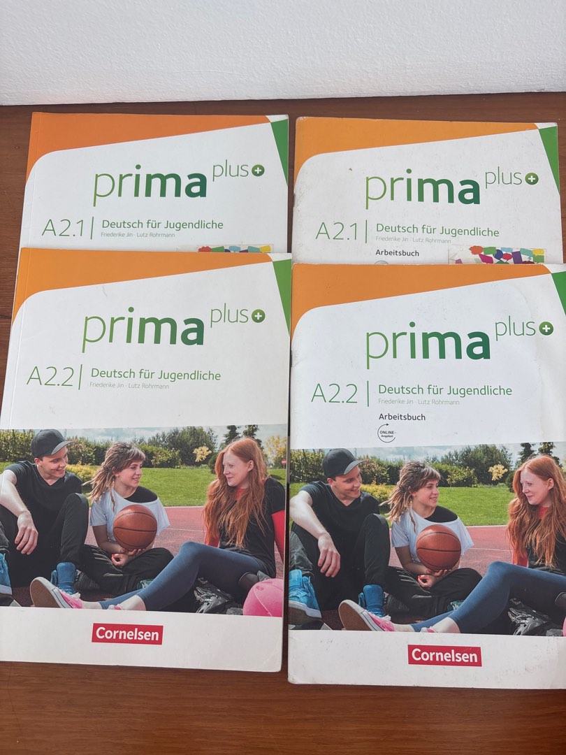 Prima Plus A2.1 & A2.2 German Textbook, Hobbies & Toys, Books ...